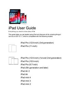 Apple iPad Air Printed Manual