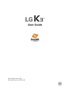 LG K3 Printed Manual