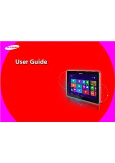 Samsung XE 500 TIC Printed Manual